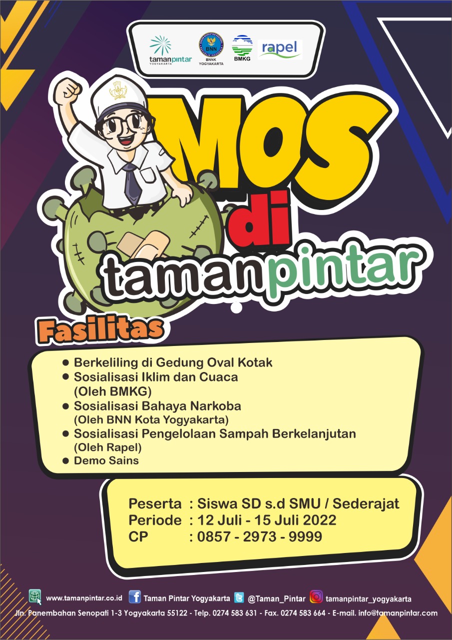 Taman Pintar Logo Taman Pintar Siap Dibuka, Anak Dibawah 12 Tahun